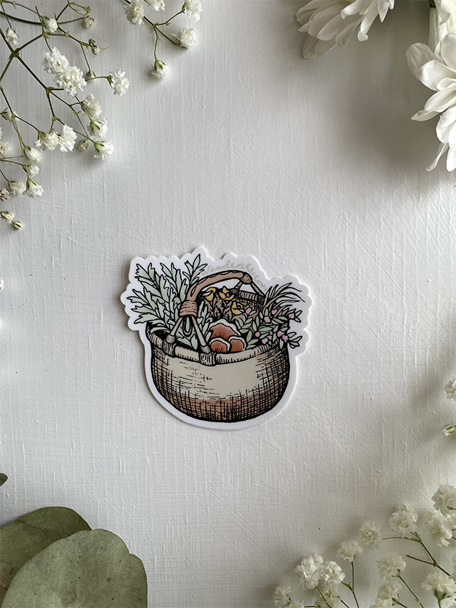 Wildcraft Herb Basket Sticker – Wanderite