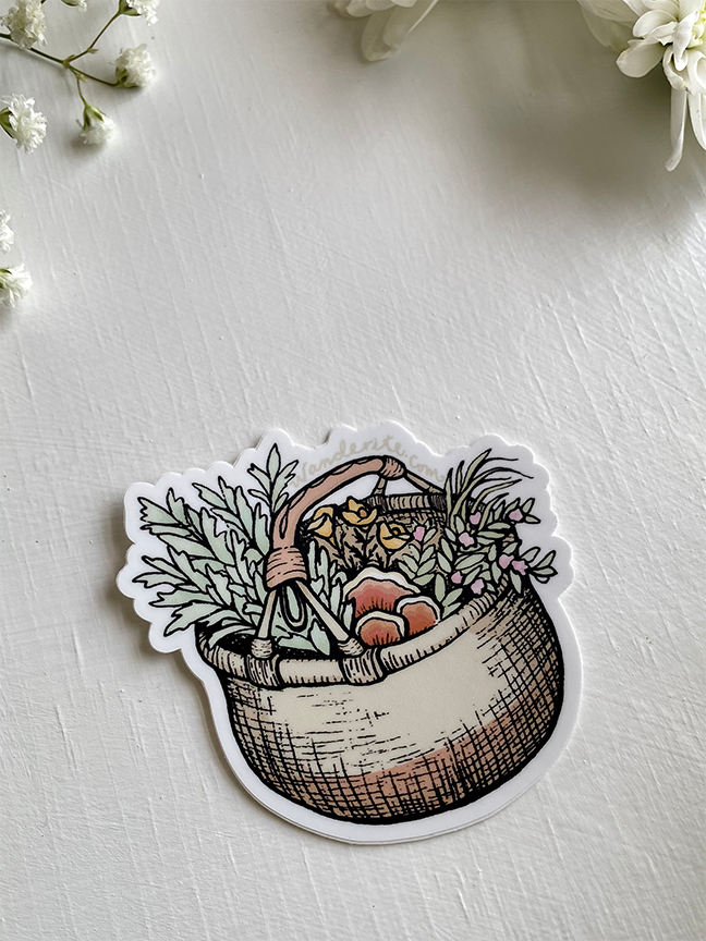 Wildcraft Herb Basket Sticker – Wanderite